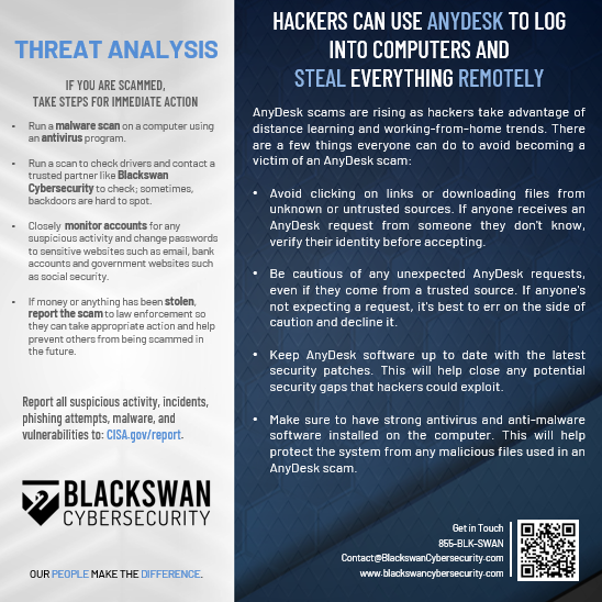 AnyDesk Scam - Blackswan Cybersecurity