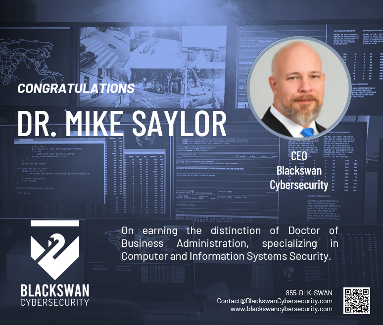 Blackswan CEO Mike Saylor Earns Doctor of Business Administration ...