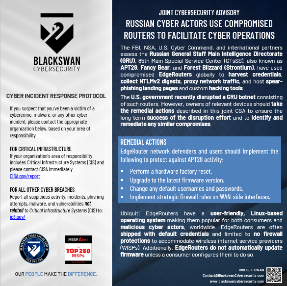 Russian Cyber Actors Use Compromised Routers to Facilitate Cyber ...